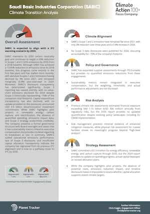 SABIC Climate Transition Analysis Update - Planet Tracker